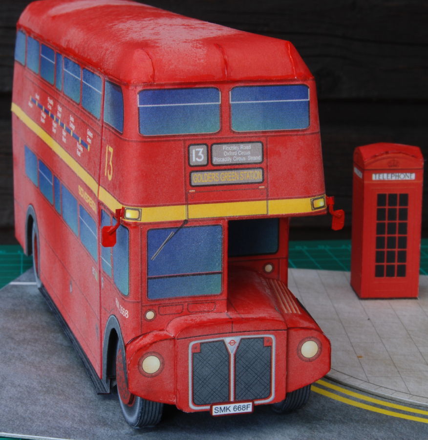 Lutz's Web Site: Paper Model Routemaster Bus